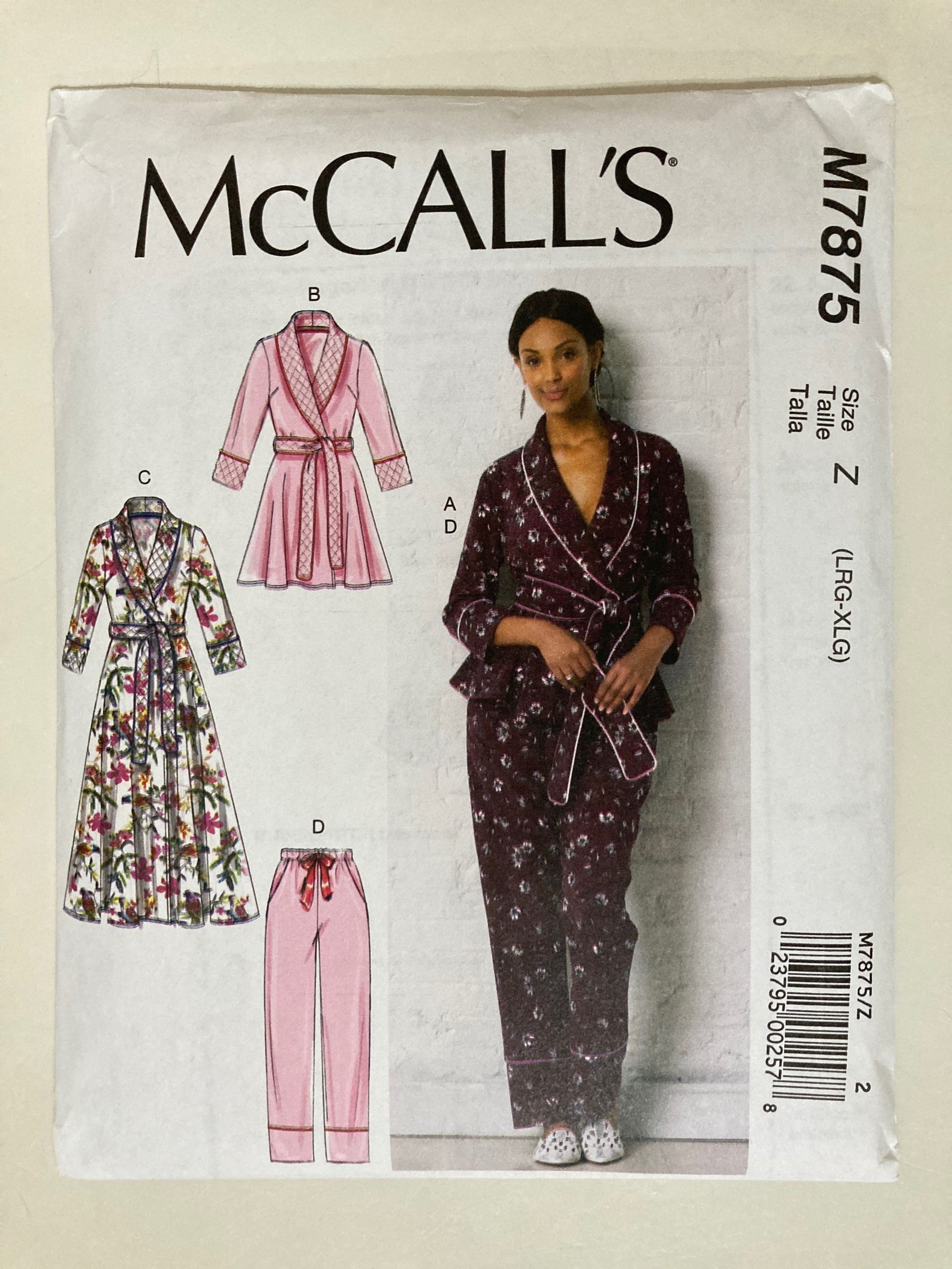 Sewing Pattern for Women's Sleepwear Robe and Pajama Top - Etsy