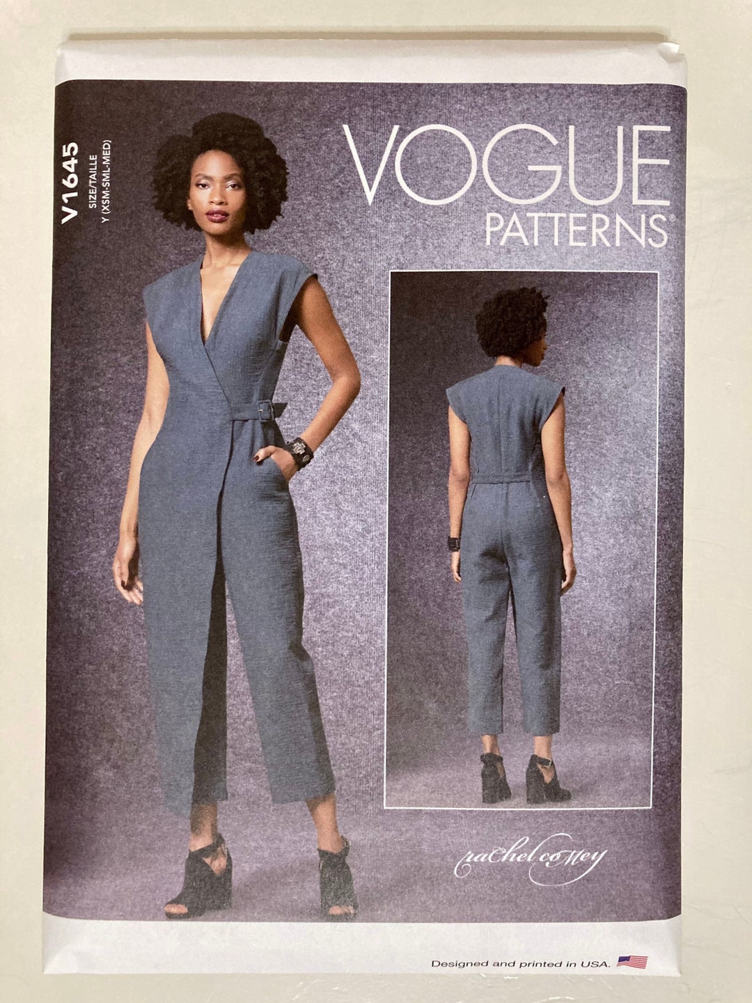 Designer Rachel Comey Sewing Pattern for Contemporary Jumpsuit - Vogue ...