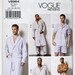Vogue 8964 Men's Pajamas and Robe Pants Top Shirt Shorts Belt Sewing ...