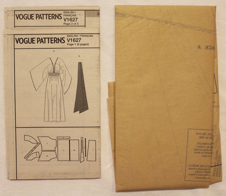 Designer Zandra Rhodes Sewing Pattern for Dress / Caftan / - Etsy