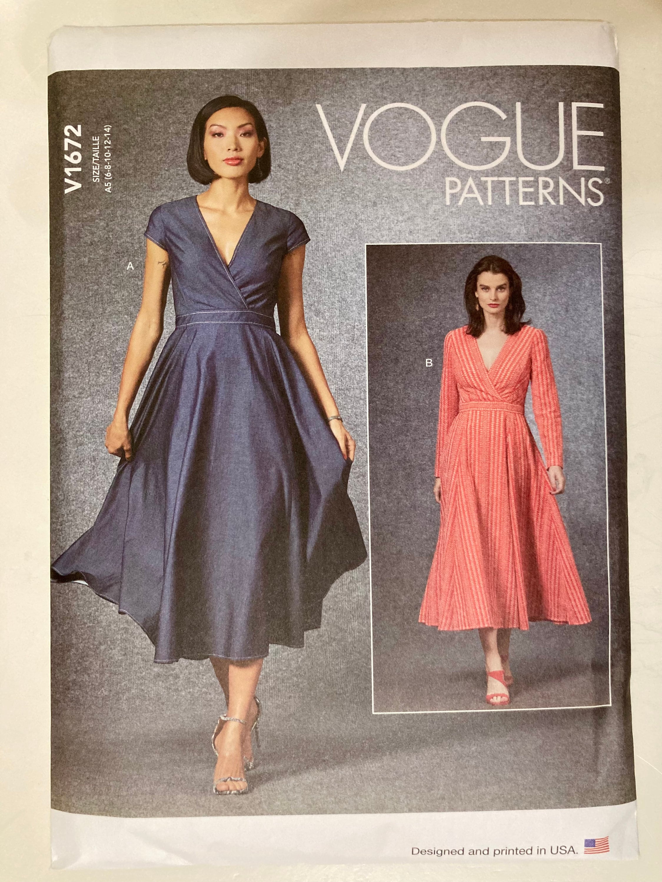 Vogue Sewing Pattern for Beautiful Dress With Sleeve Options Vogue 1672 ...
