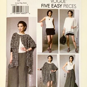 Vogue Sewing Pattern for Top Poncho Shorts & Pants - Vogue 9191 - Vogue ...
