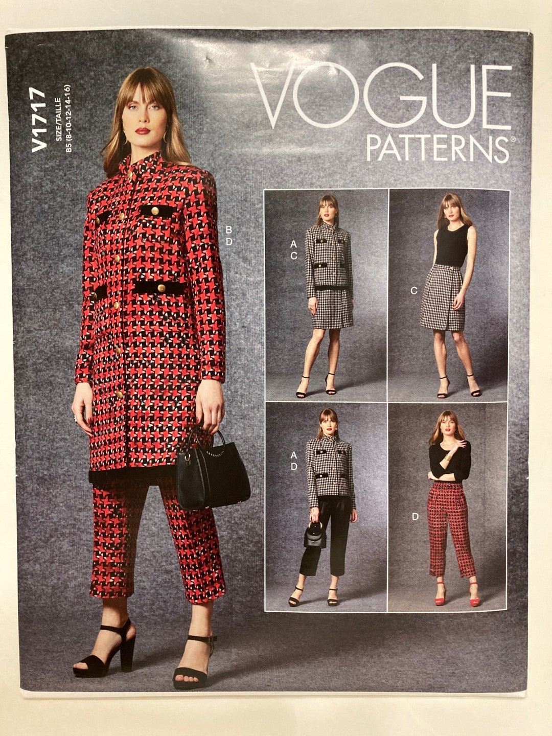 Designer-inspired Sewing Pattern for Jacket / Coat and Pants & Skirt ...