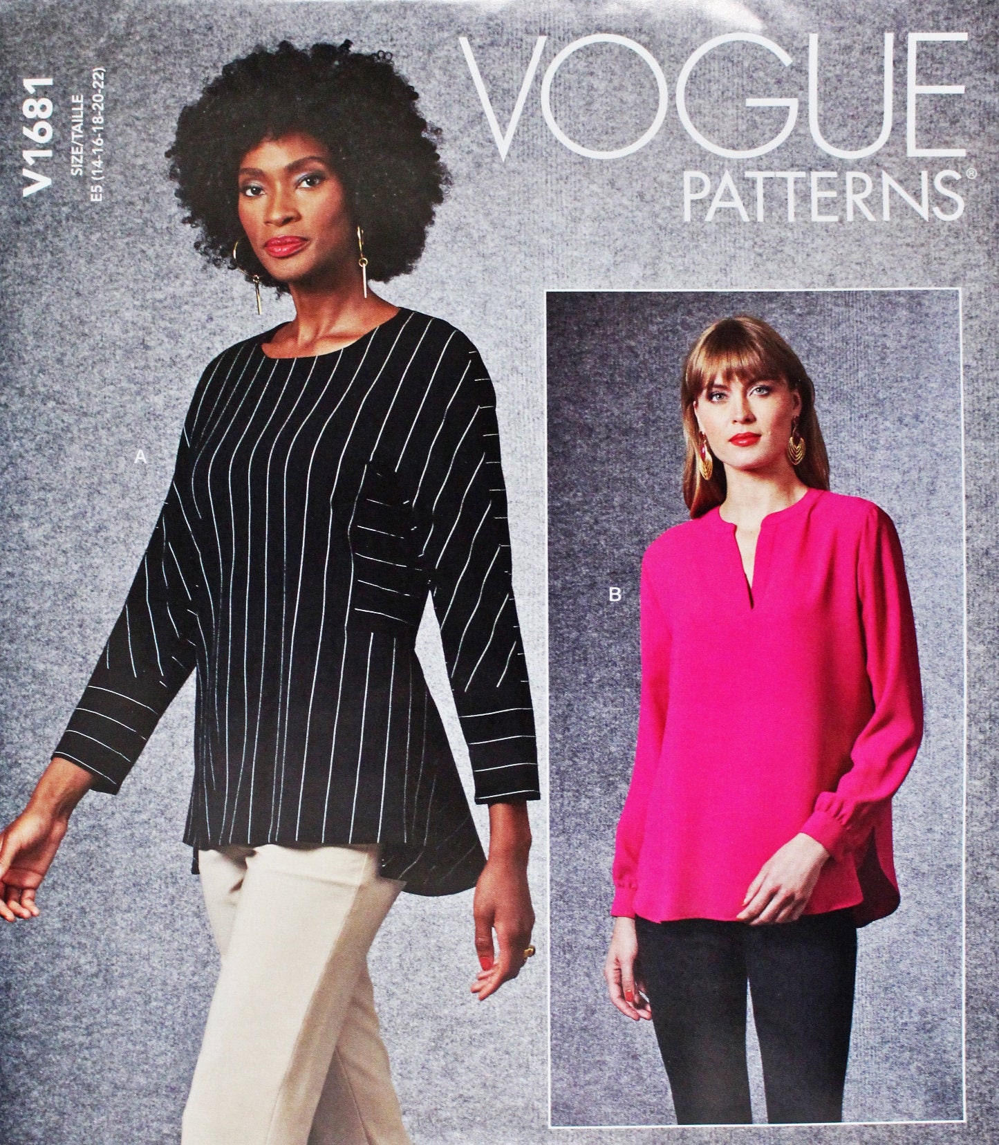 Designer Sewing Pattern for Women's Top Anne Klein - Etsy
