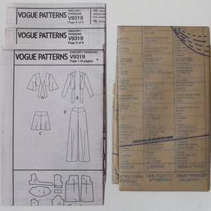 Vogue Sewing Pattern for Shorts & Pants and Tie-front Top - Vogue 9319 ...