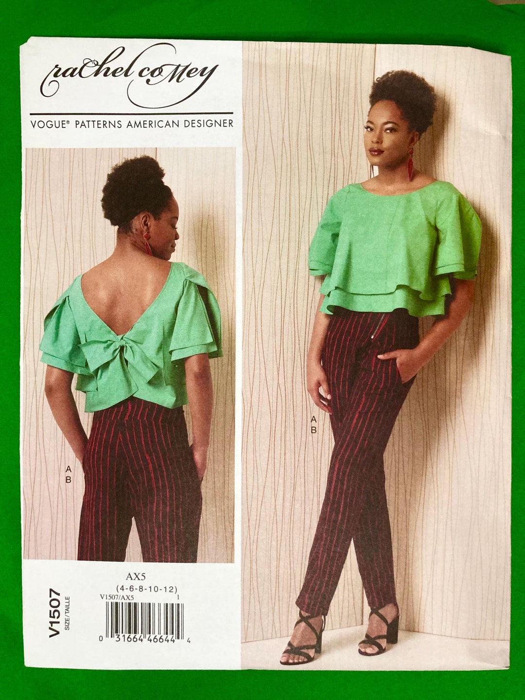 Designer Rachel Comey Sewing Pattern for Women's Pants and Top With ...