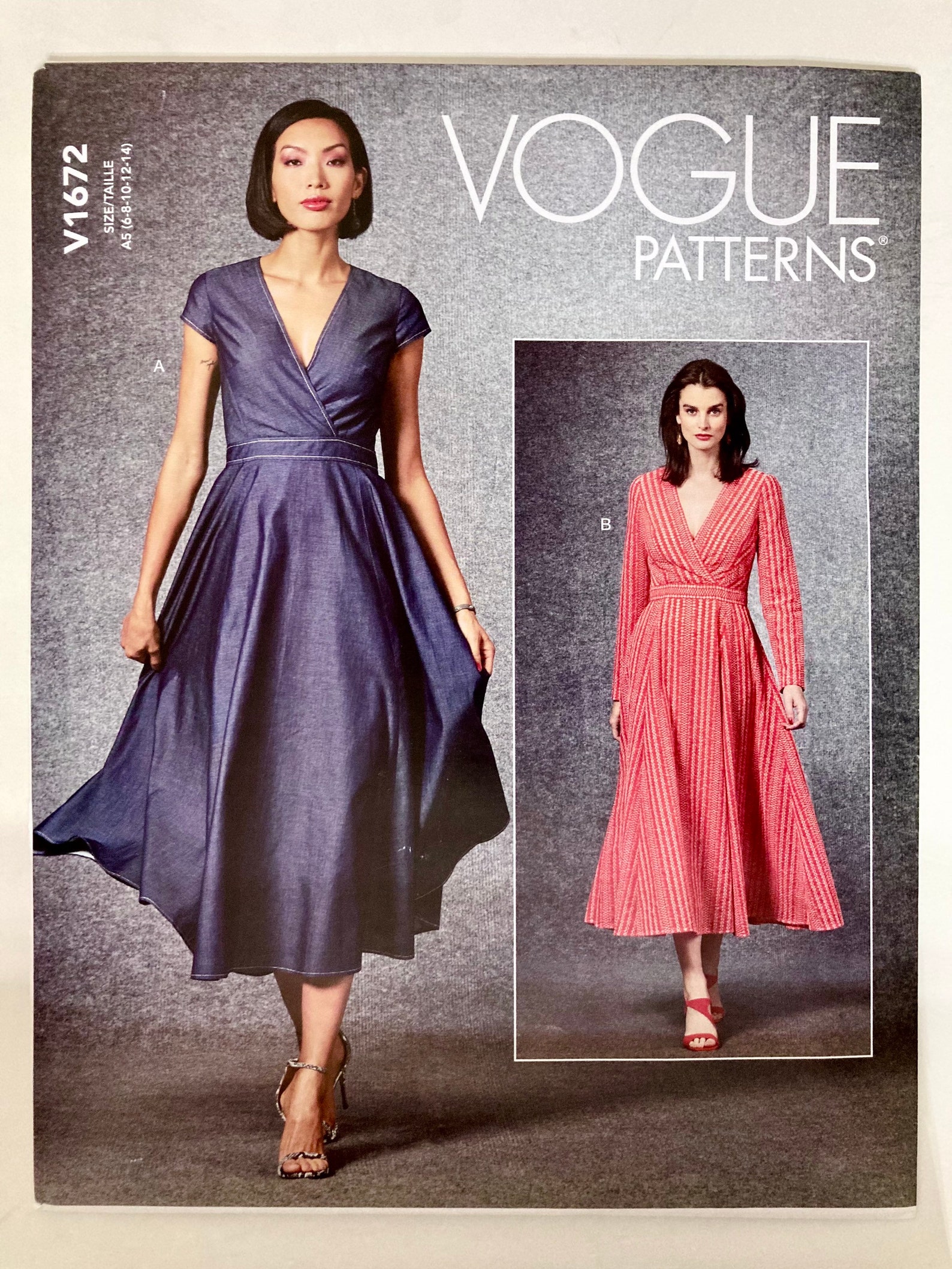 Vogue Sewing Pattern for Beautiful Dress With Sleeve Options - Etsy