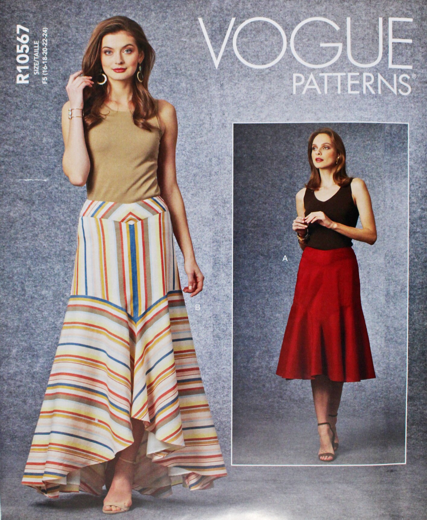 Sewing pattern for contemporary skirt Vogue 1703 / Vogue | Etsy