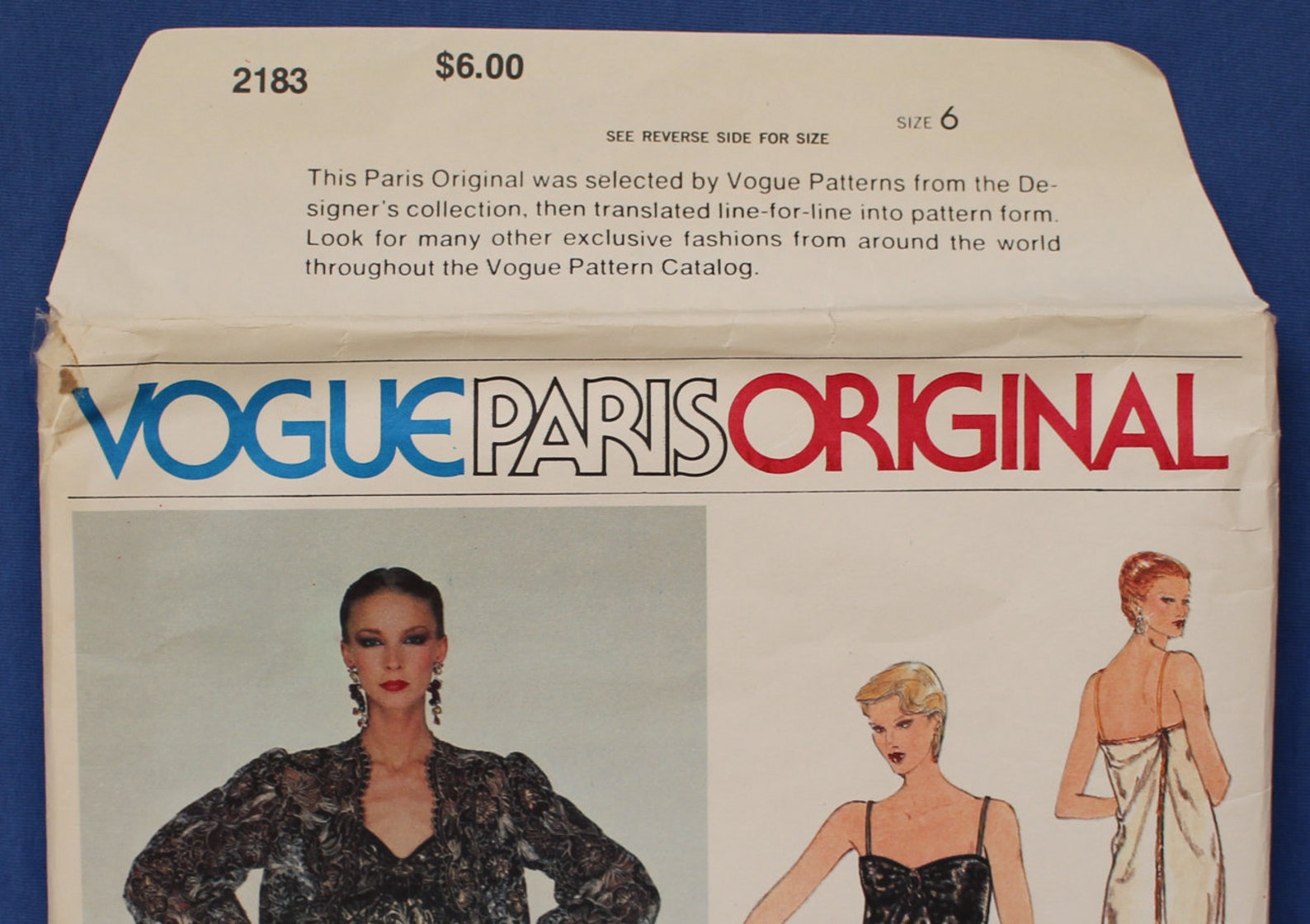 Designer Yves Saint Laurent – Vintage Sewing Pattern for Dress / Gown ...
