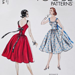Sewing Pattern for Dress With Ribbon Tie Back 2020 Reprint | Etsy