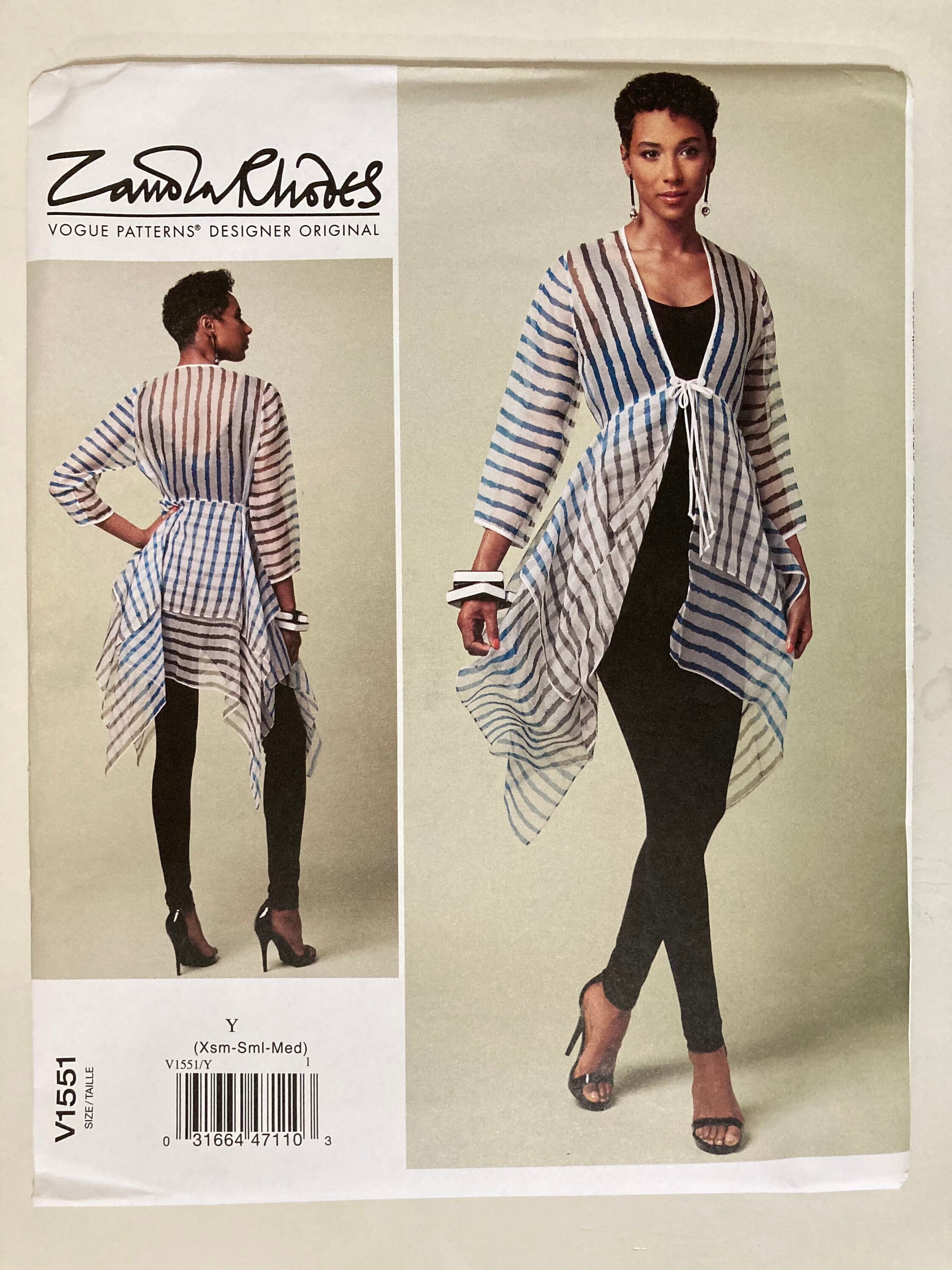 Designer Zandra Rhodes Sewing Pattern for Cover-up Vogue - Etsy