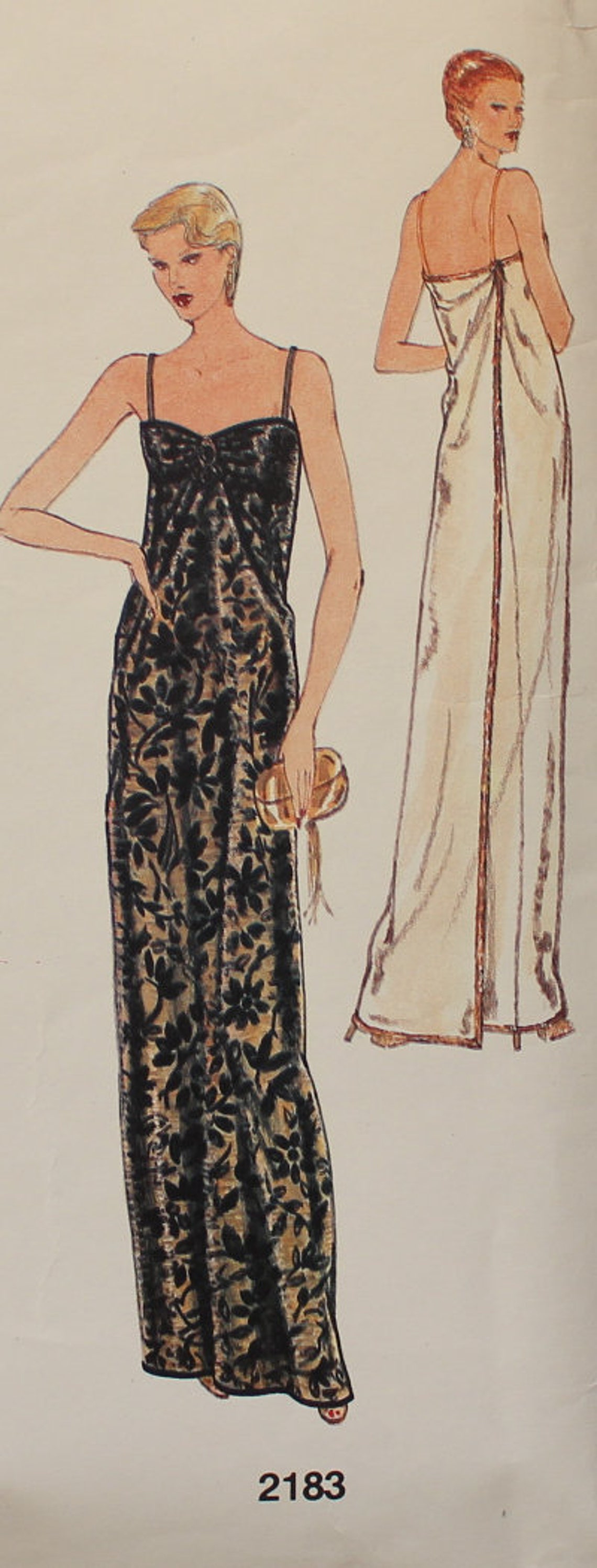 Designer Yves Saint Laurent – Vintage Sewing Pattern for Dress / Gown ...