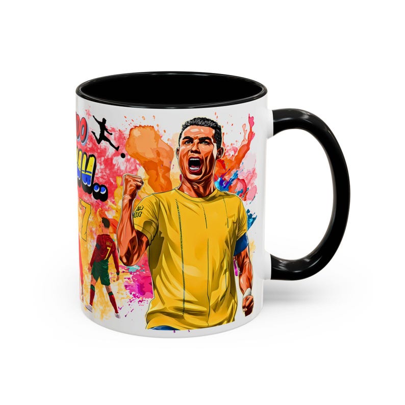 Cristiano Ronaldo Fans Coffee Mug, Soccer Lover Gift Cup, Football ...