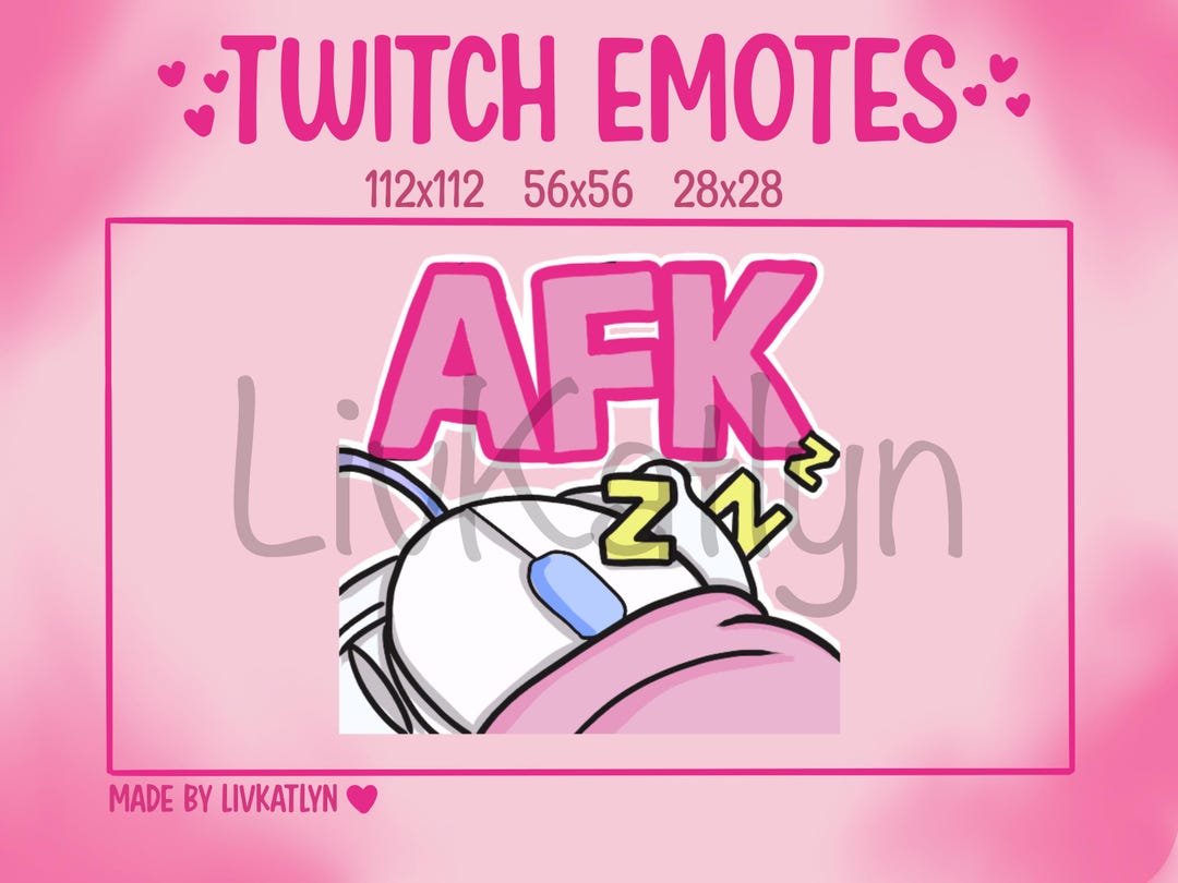 AFK EMOTE | Twitch & Discord | Cute AFK Emote | Sleeping | Away From ...