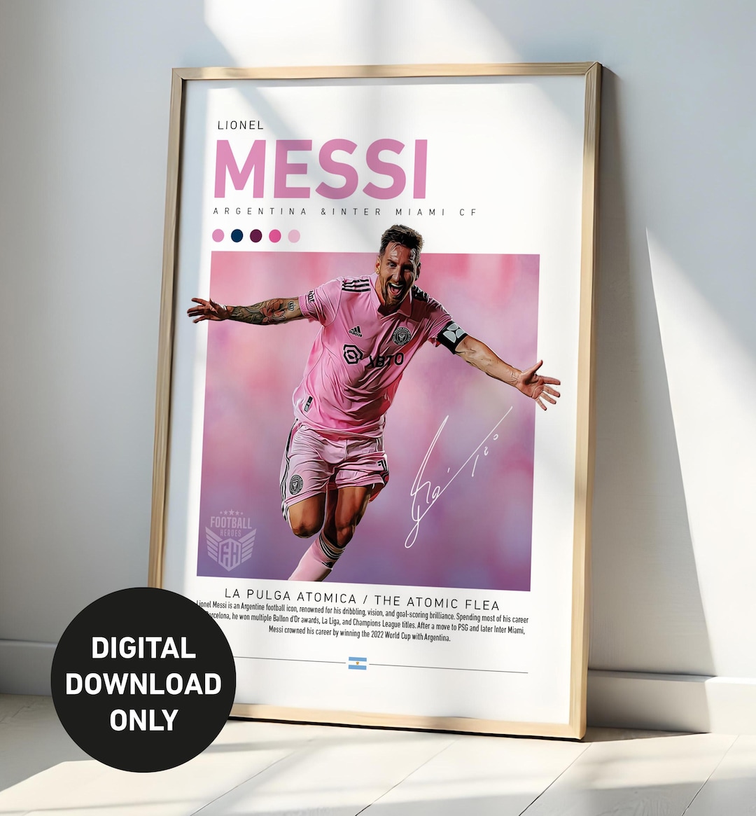 Lionel Messi, Inter Miami Digital Download - Etsy