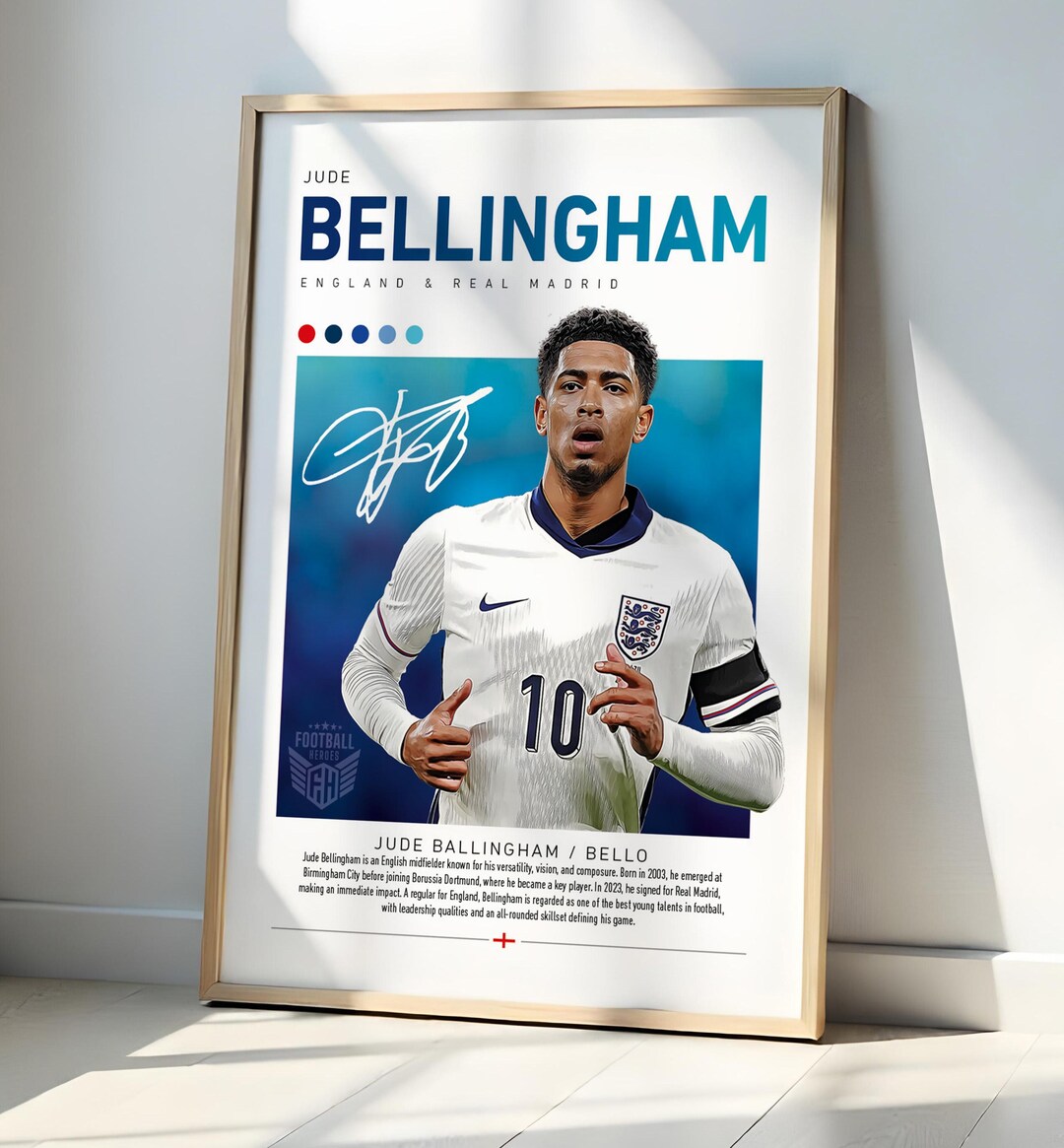 Jude Bellingham Wall Print - Etsy