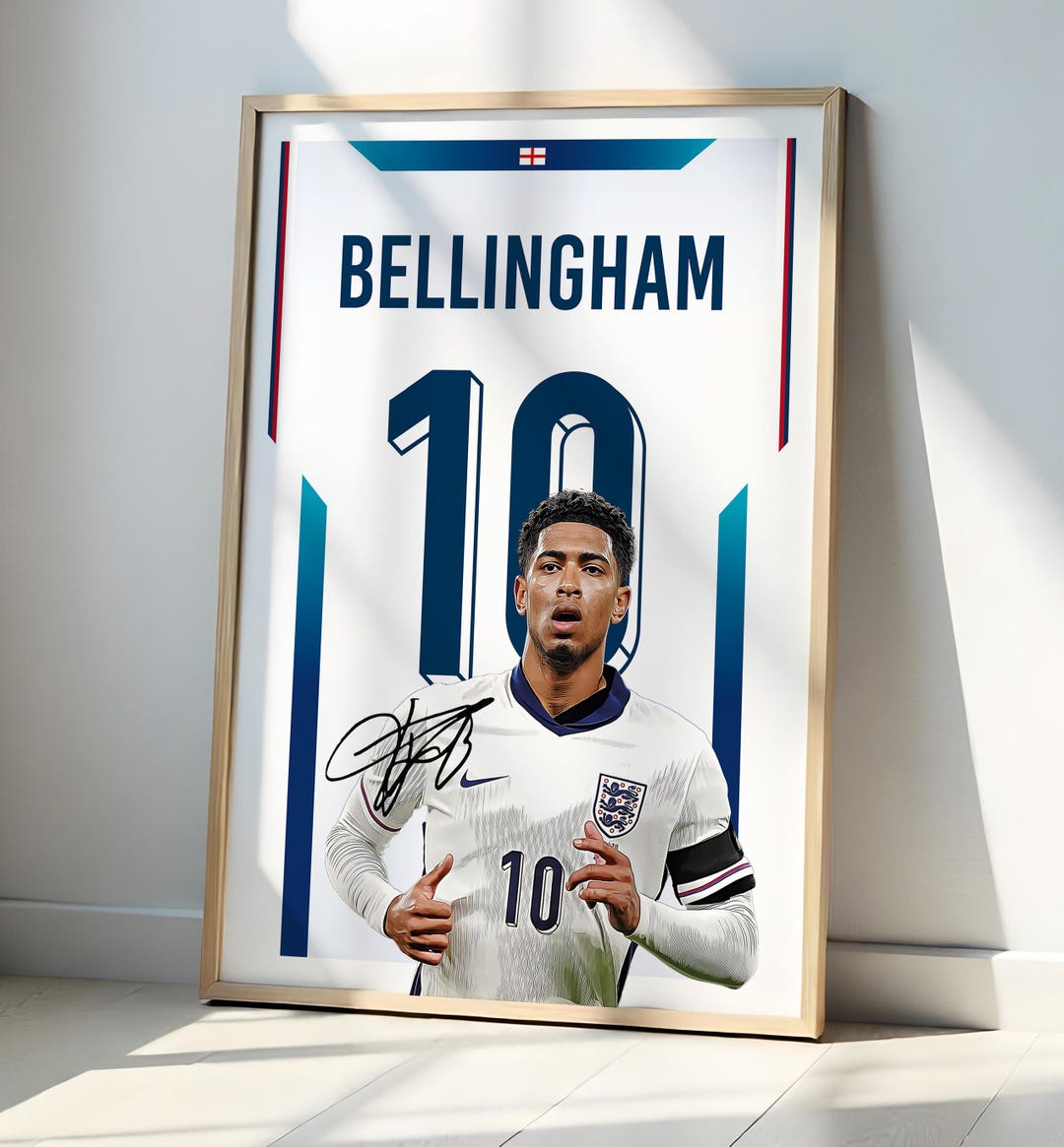 Jude Bellingham England Wall Print - Etsy