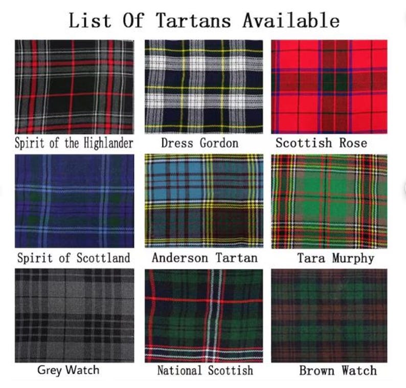 Women’s Scottish Tartan Kilt Skirt • High Waist Pleated Midi Skirt ...