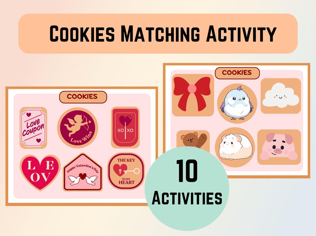 Printable Cookie Activity, Preschool Printable Activities, Homeschool ...