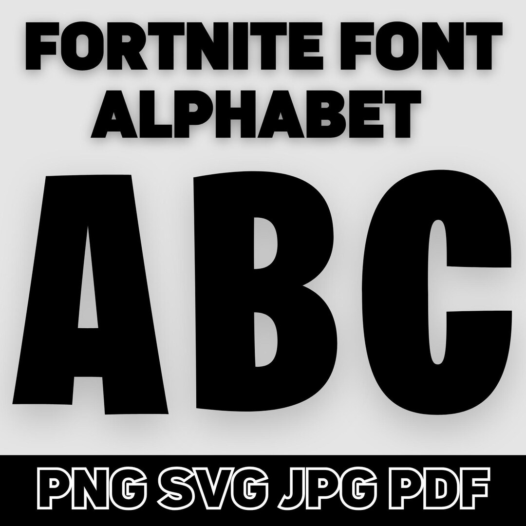 Gamer Font SVG Bundle | Video Game Letters & Numbers | Battle Royale ...