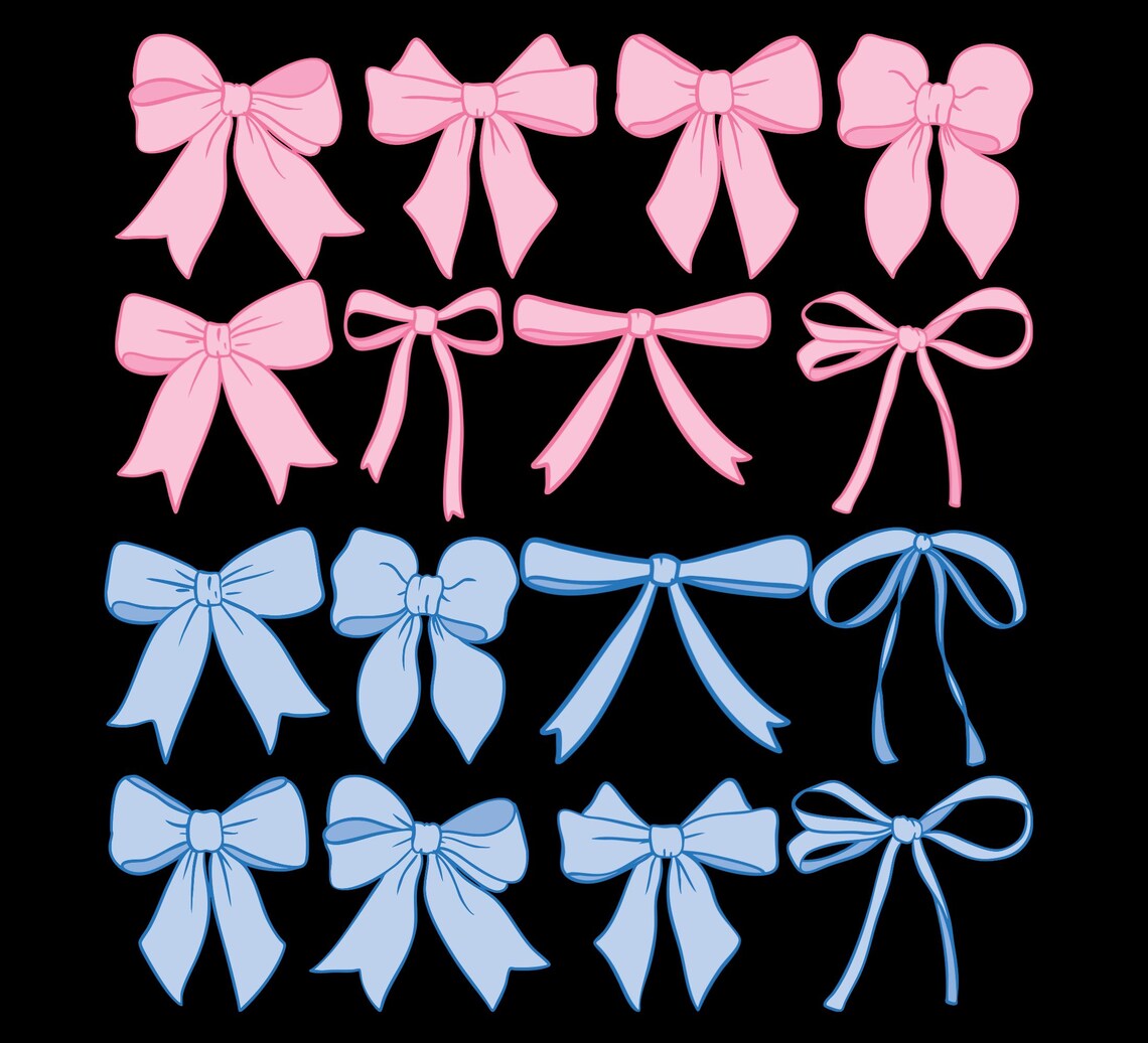 Grandmillennial Floral Mix Bow Alphabet Png, Upper Lowercase Letters ...