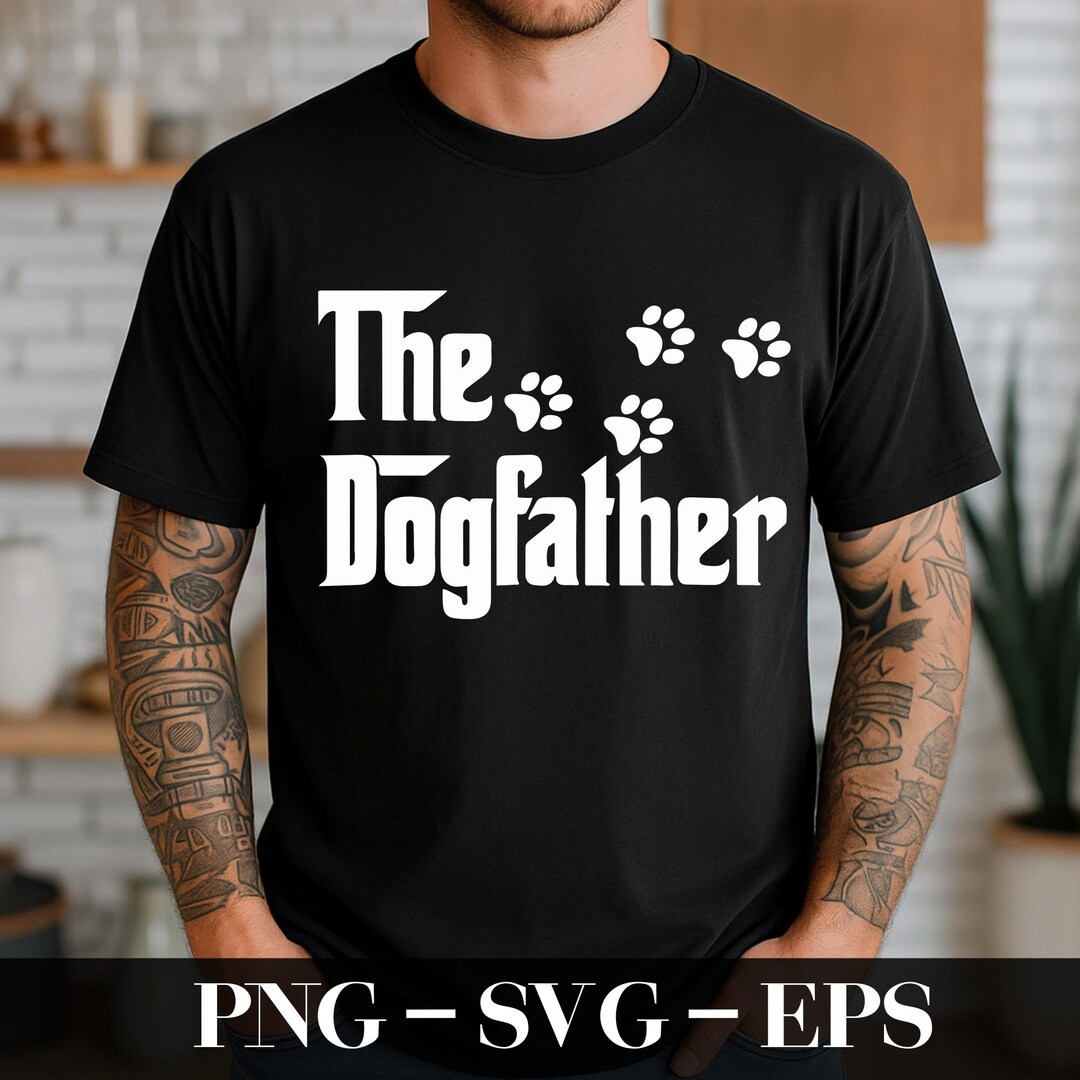 The Dogfather Svg, Dachshund Shirt Svg, Wiener Dog Mug Svg, Silhouette ...