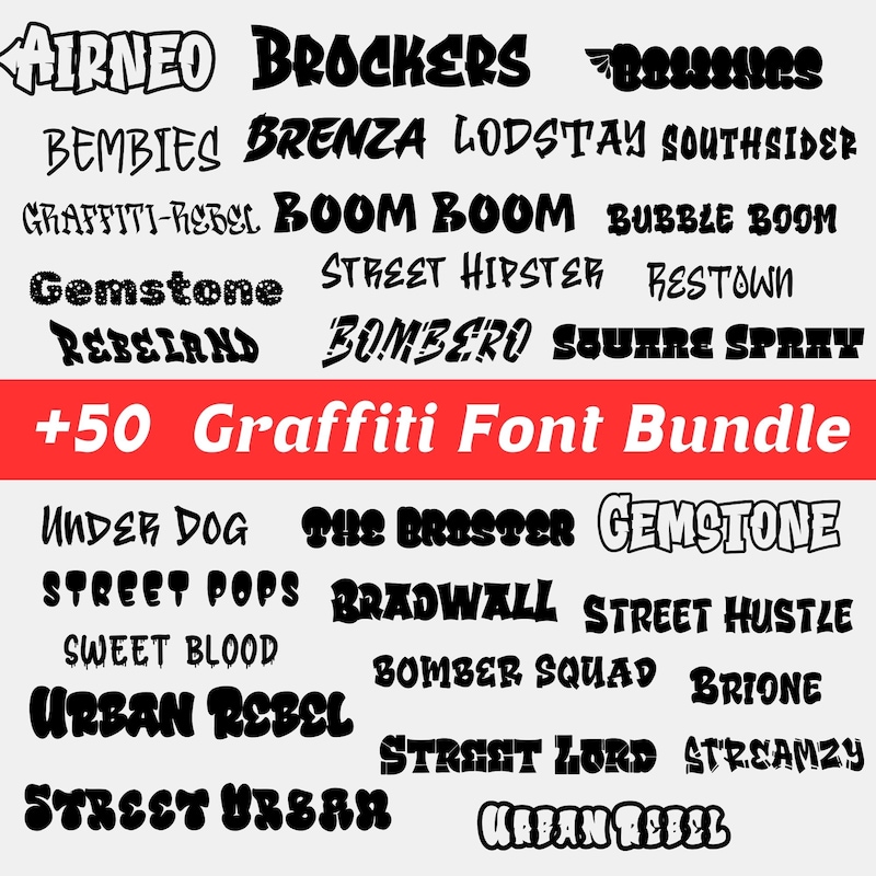 Graffiti Logo Template - Etsy