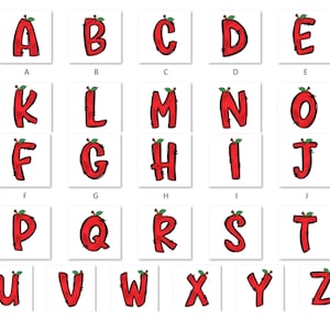 Back to School Doodle Alphabet Bundle Png, School Teacher Alphabet ...