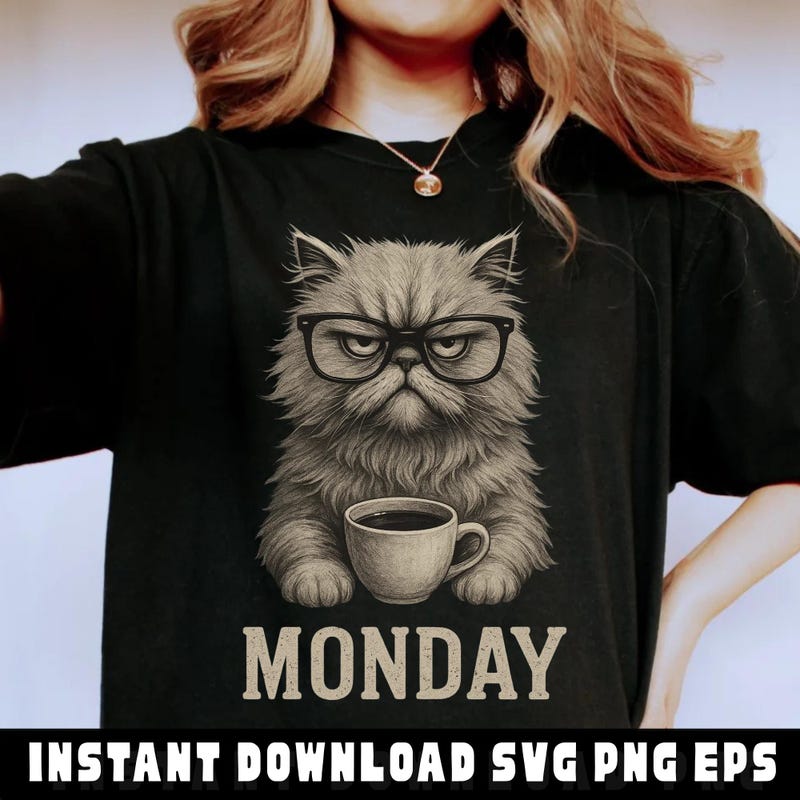Funny Monday Clipart - Etsy