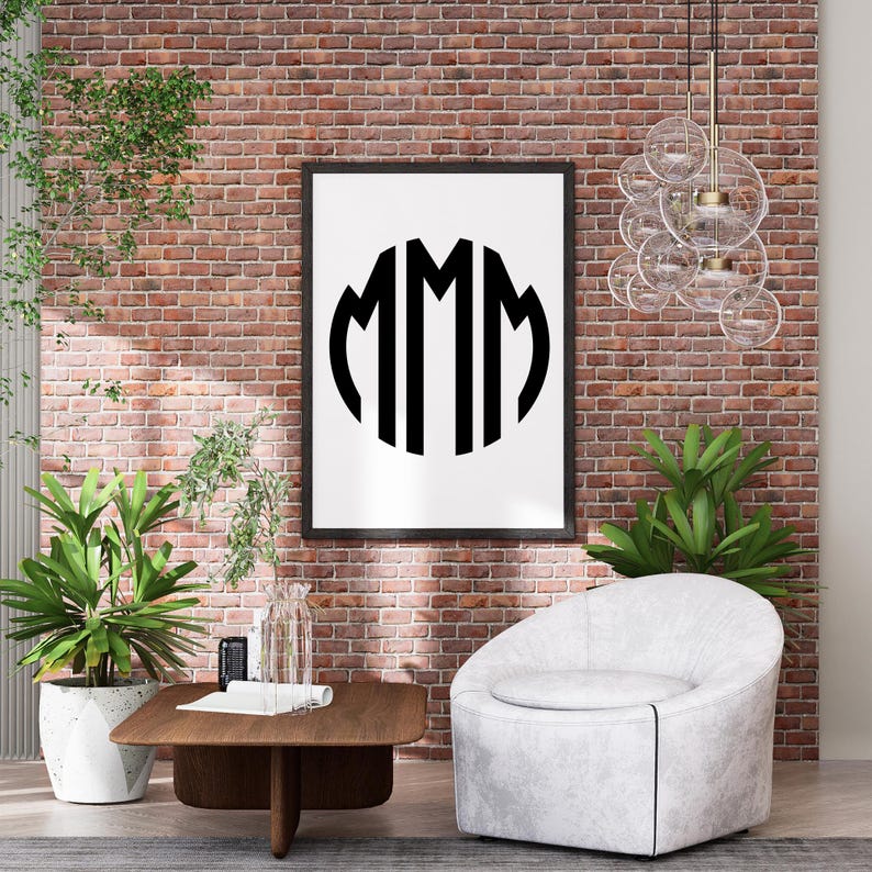 Circle Monogram Font SVG: Alphabet Cut Files for Cricut, Silhouette ...