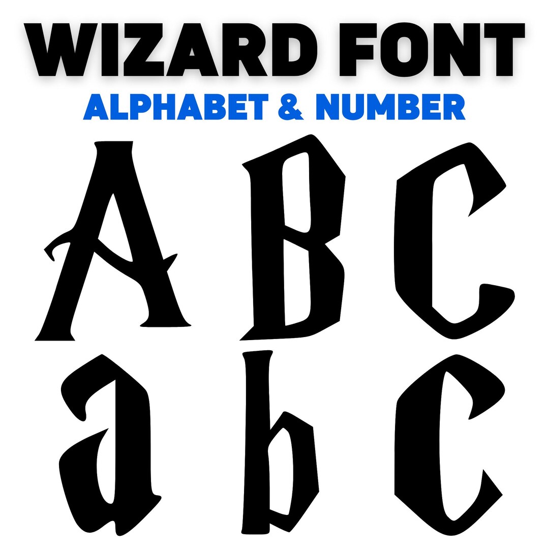 Wizard Font Svg, Wizard Font Cut Files Font Svg, Wizardy Font, Wizardy ...