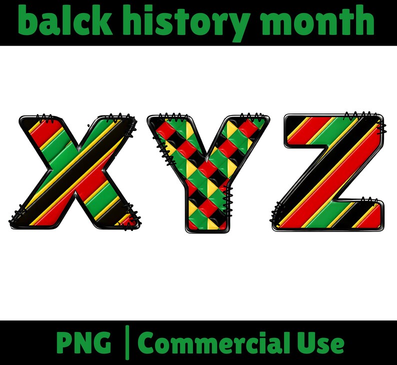 Black History Alphabet PNG, African American Alphabet, Balck History ...