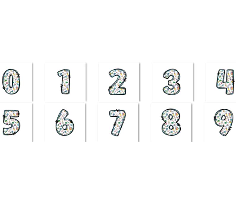 Back to School Doodle Alphabet Bundle (PNG Digital Download - Etsy