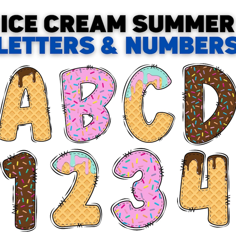 Ice Cream Letters - Etsy
