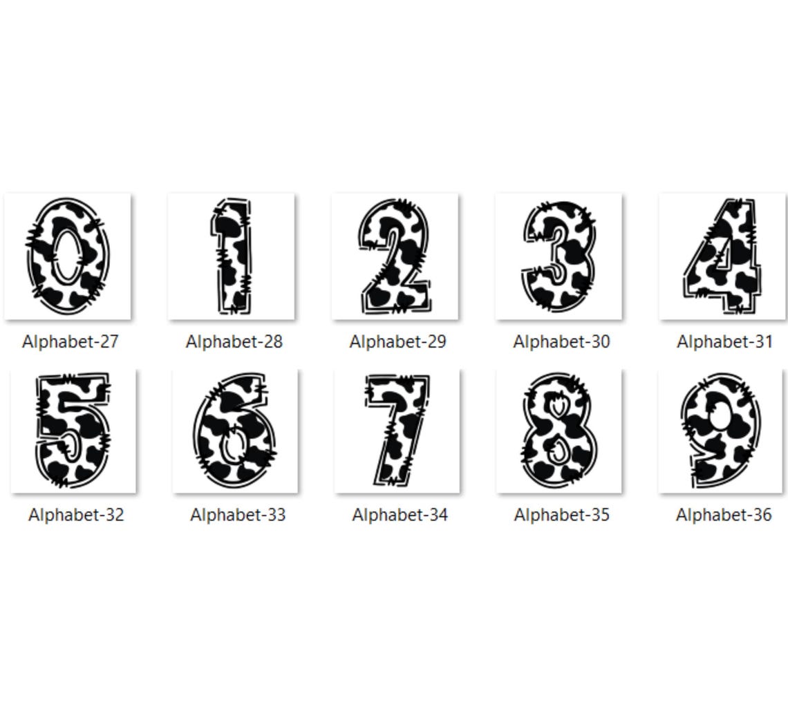 Cowboy Alphabet PNG, Western Letters & Numbers, Farm Rodeo Font Clipart ...