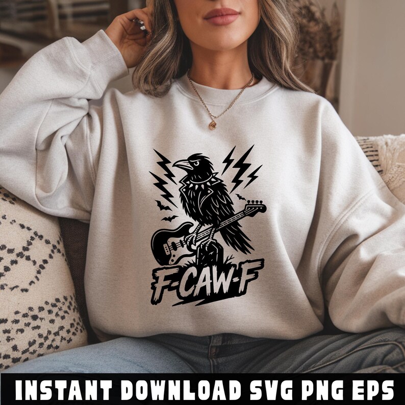 Retro Crow Design: Funny Raven PNG (digital Download) - Etsy