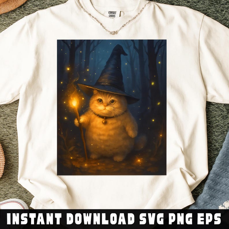Wizard Cat PNG: Funny Cheeseball Meme, Magic Halloween Design (digital Download - Etsy