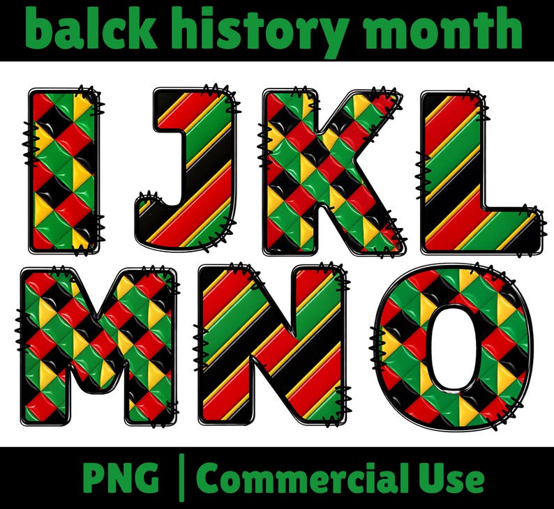 Black History Alphabet PNG, African American Alphabet, Balck History ...