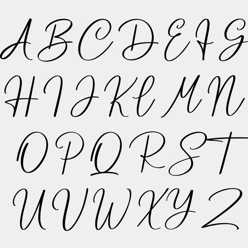 Randy Sofia Font Svg, Script Font Svg, Font With Hearts Svg, Font With ...