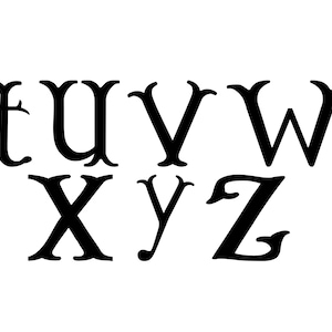 Fishtail Alphabet Monogram Svg Font, Wedding Monogram Svg, Monogram ...