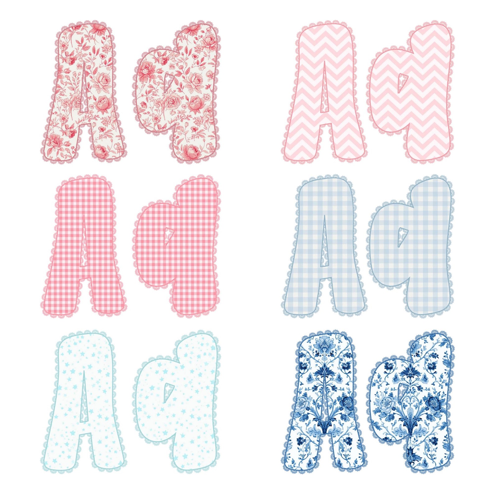 Coquette Bow Letters PNG, Preppy Lace Alphabet Clipart, Pink Floral ...