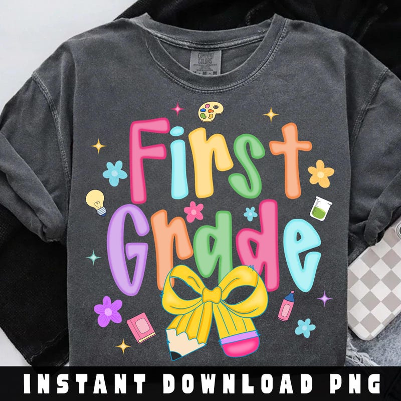 First Grade Shirt Design - Etsy