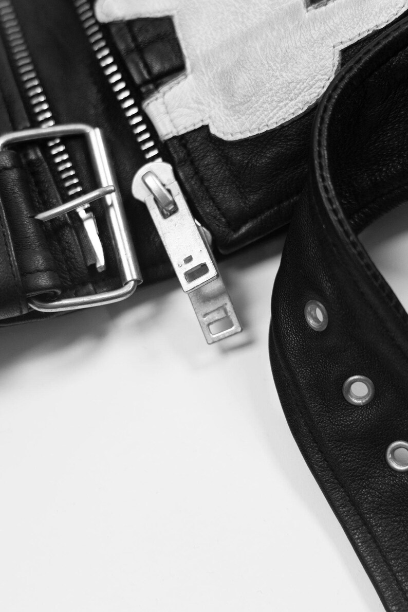 Handmade Skeleton Leather Jacket, Skeleton Motorcycle Jacket, Black Biker Jacket, Cafe Racer ...