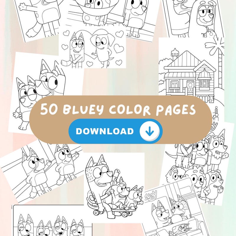 Dog Coloring Page - Etsy