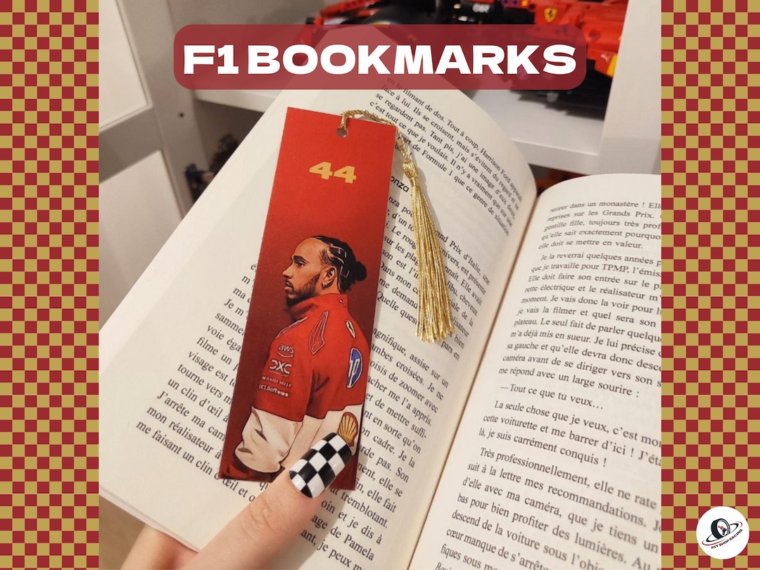 Lewis Hamilton F1 Bookmark | Ferrari F1 | Formula 1 Gift | F1 ...