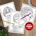 Burlesque Ladies Coloring Pages | Digital Download Fashion ...