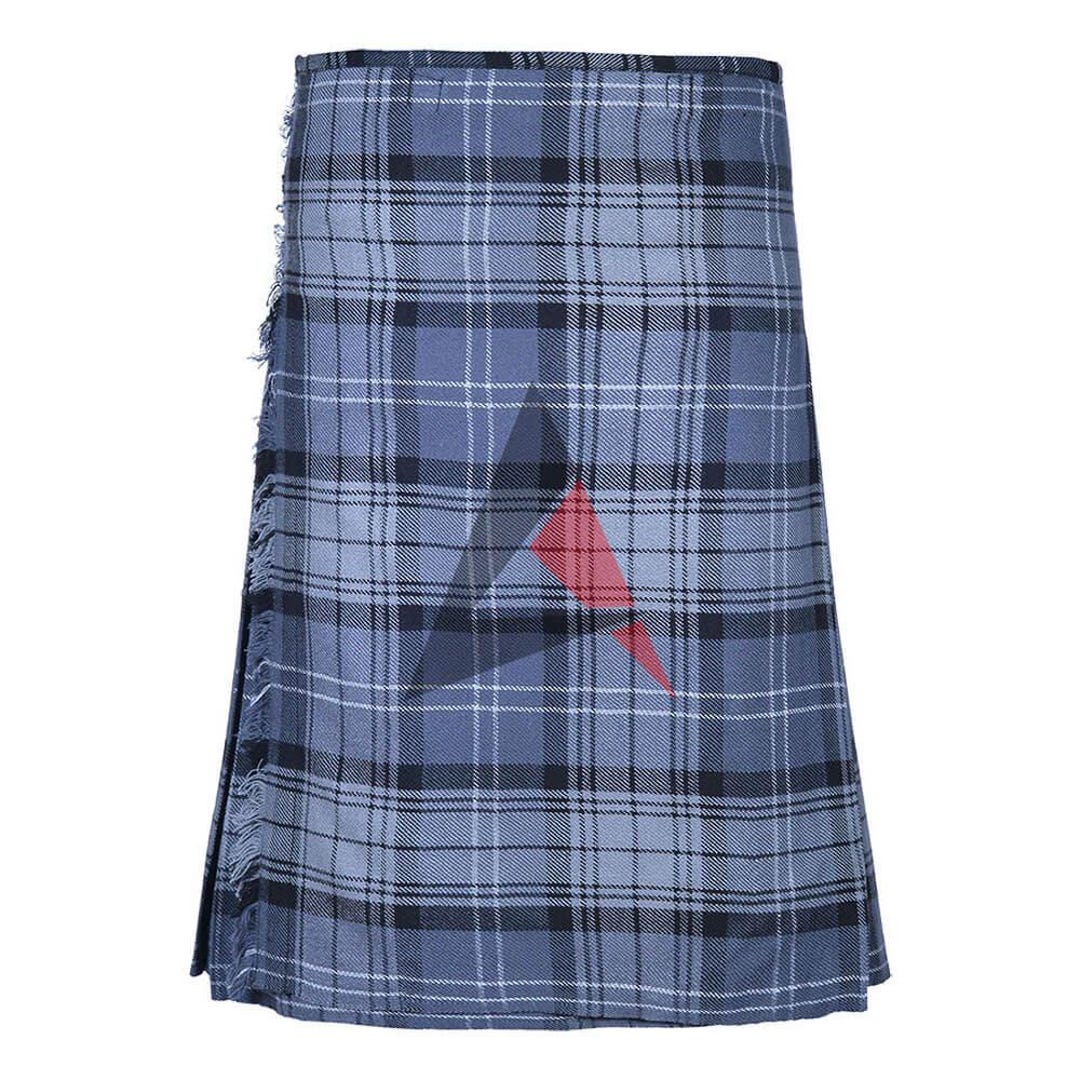 Utility Kilt Hamilton Grey Tartan Traditional Kilt 8-yard Scottish ...