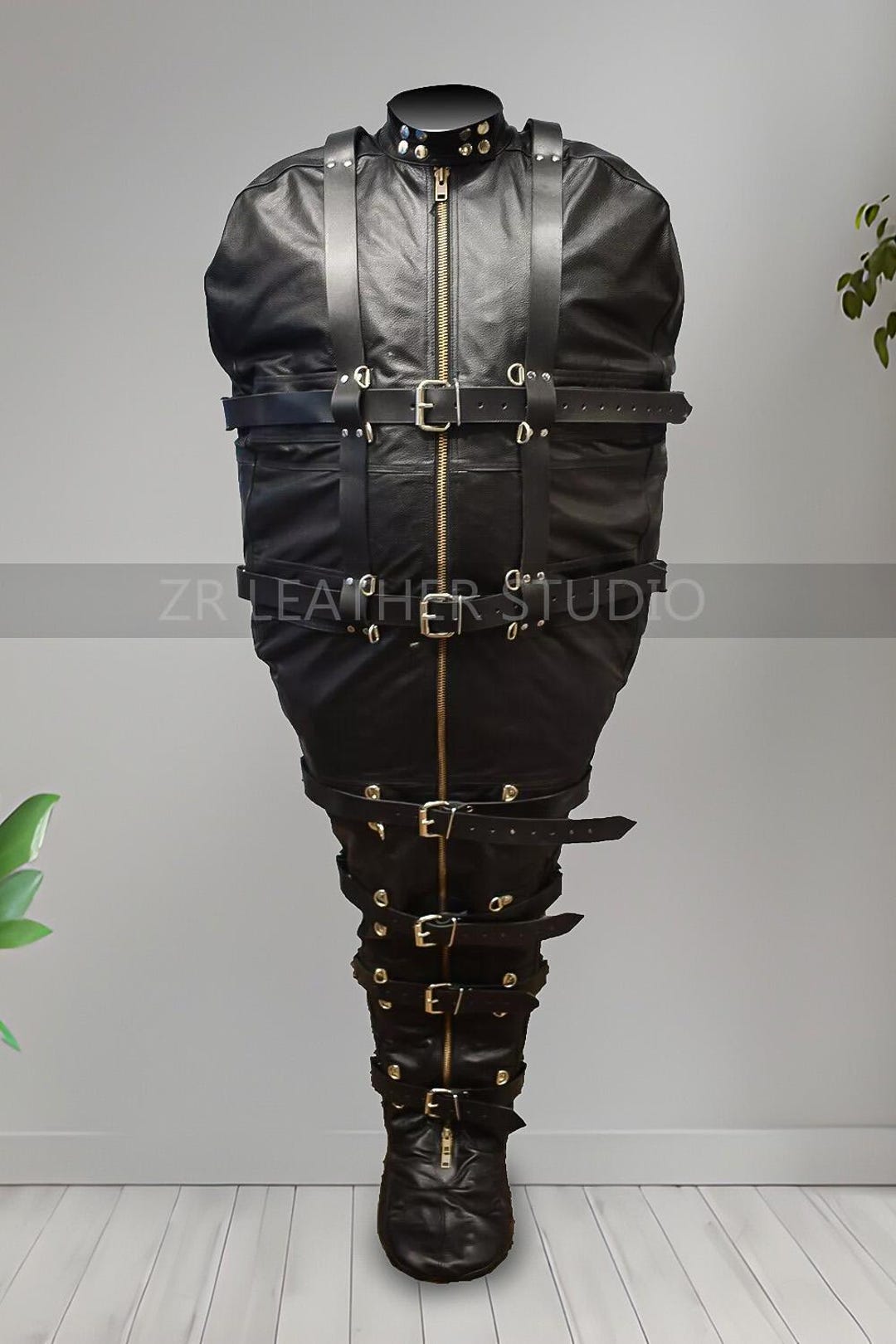 Real Leather Body Bag With D-rings Suspendable Sleep Sack Straitjacket ...