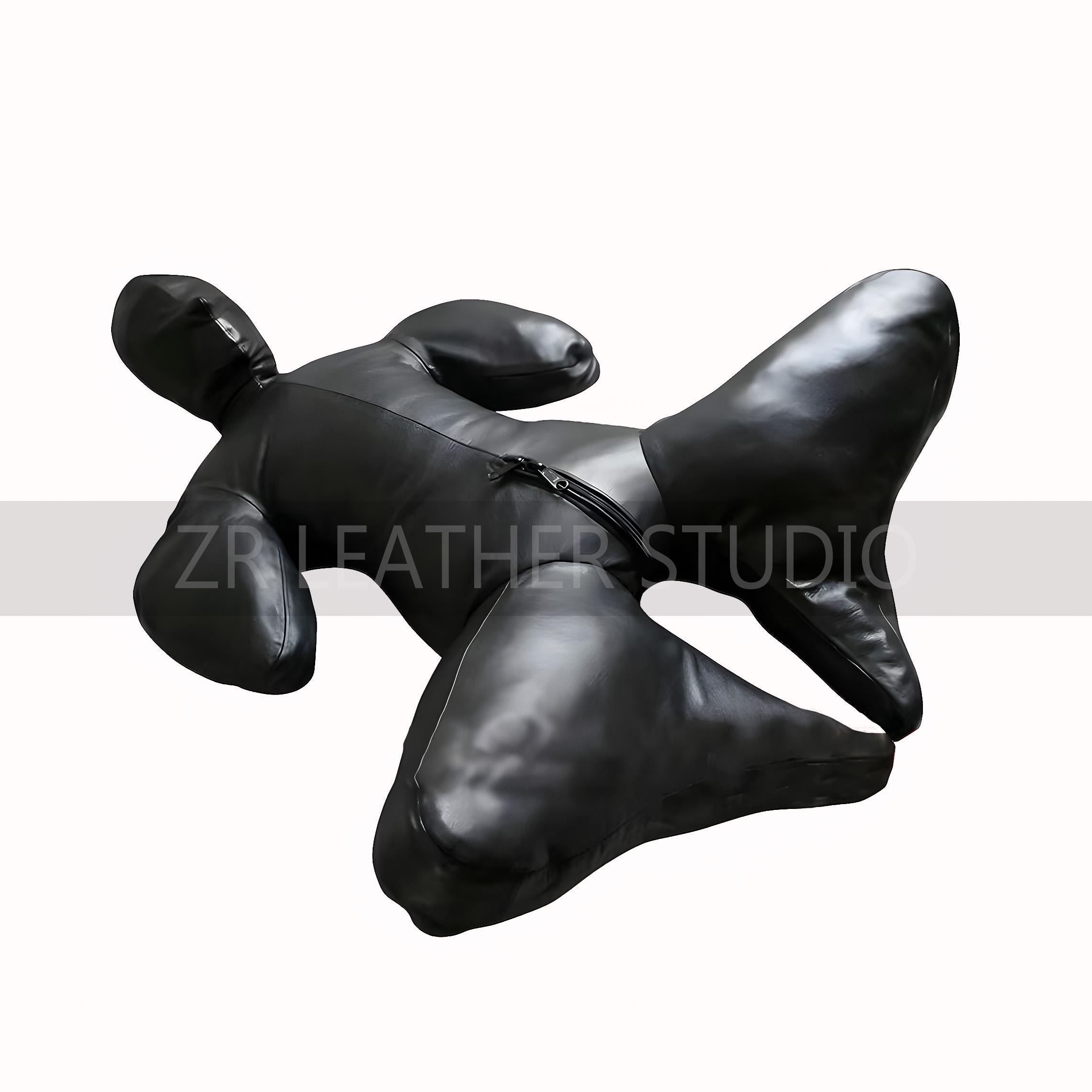 Real Leather Bondage Sleepsack Suit With Mummy Hood – Sensory ...