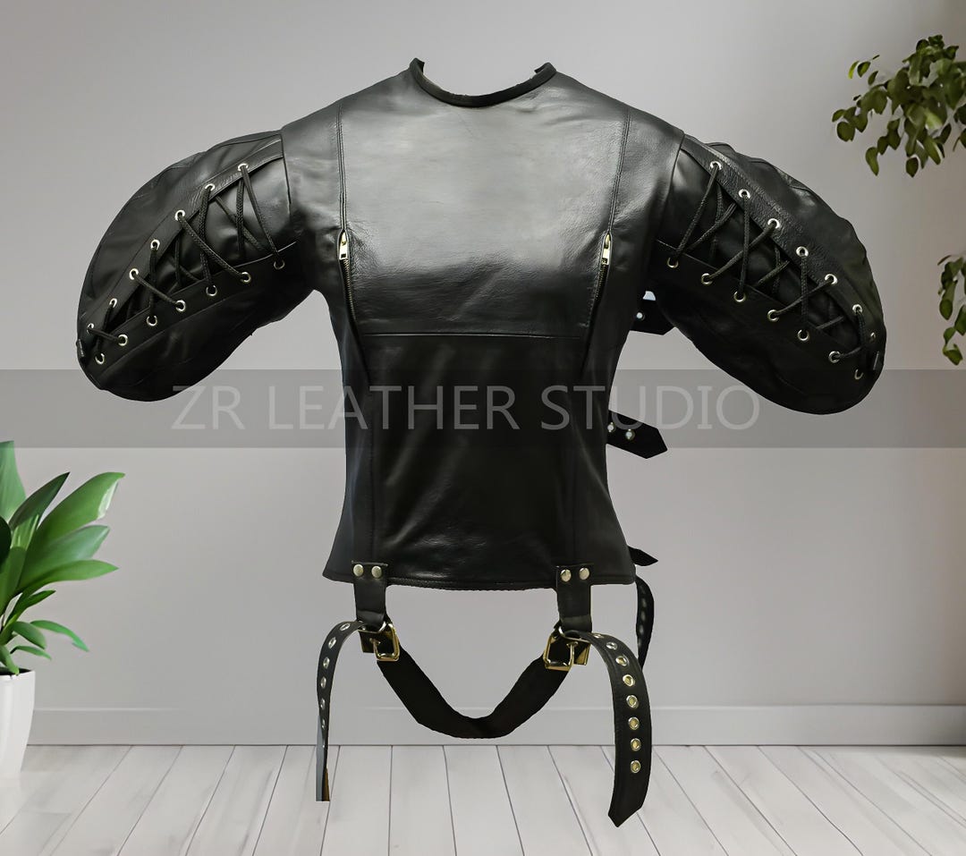 Premium Leather Straitjacket Armbinder BDSM Bondage - Etsy